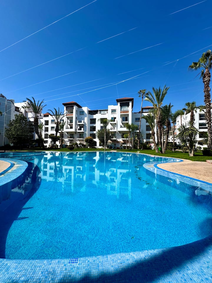 Luxueuse Marina Agadir, Piscine & Plage à Pied - Agadir