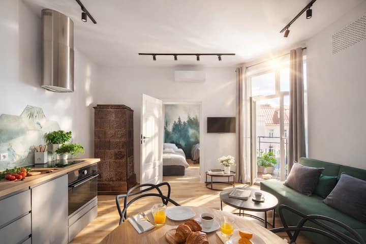 Old Town Apartment King Size Bed Ac Wifi Parking - Krakau