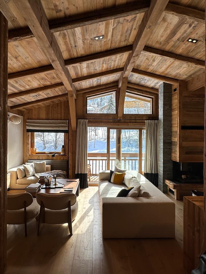 Appartement Chaleureux Avec Cheminée - Megève