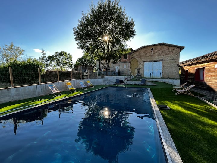 Grande Maison Familiale Au Calme Avec Piscine - Beaumont-de-Lomagne