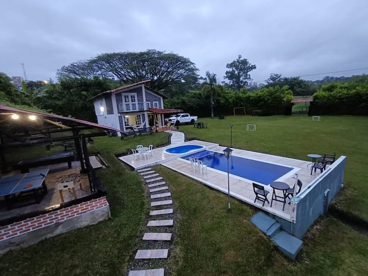 Finca Con Piscina & Juegos A 8 Min Parque Del Café - Armenia