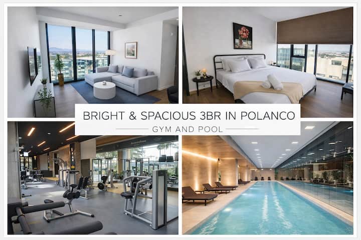 Be Grand Polanco | Elegant 3br + Pool/gym - Mexico