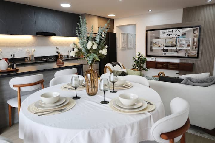 Dhp+ | Modern Luxury 3br Grill & Garage Miraflores - Peru