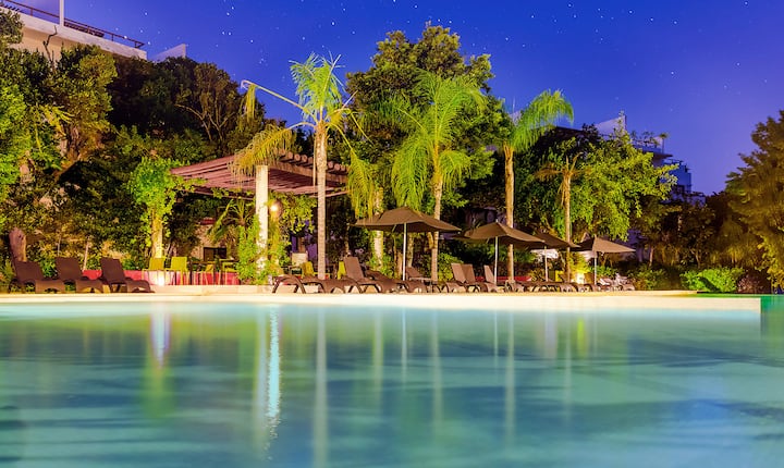 Akumal Eden Private Hot Tub • Golf Kay Beach Club - Akumal