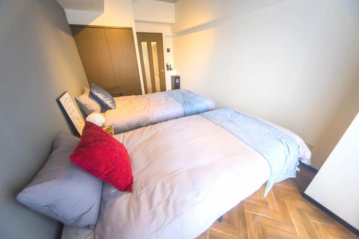 矢場町駅3分｜栄徒歩圏｜オートロック付｜2名ツイン - 愛知県