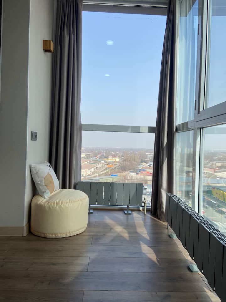 Светлая квартира 5 мин до метро с панорамным видом - Kazakhstan