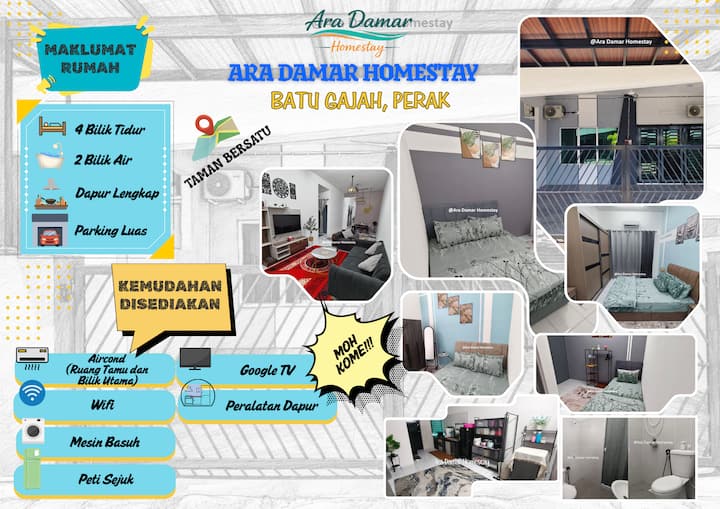 Ara Damar Homestay (Muslim Friendly Stay) - Batu Gajah