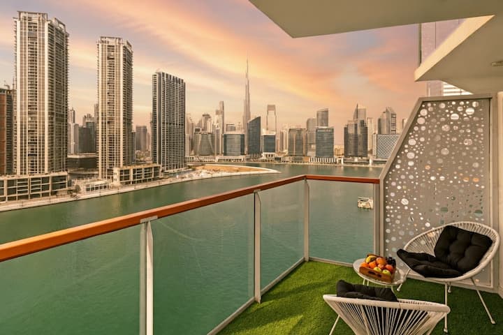 Gogoto 2br Ultra Lux Canalfront Burj Khalifa View - Dubai