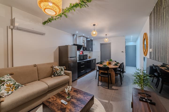 Duplex T3 Asie 4-6p - 2 Sdb - Climatisé - Centre - Saint-Étienne