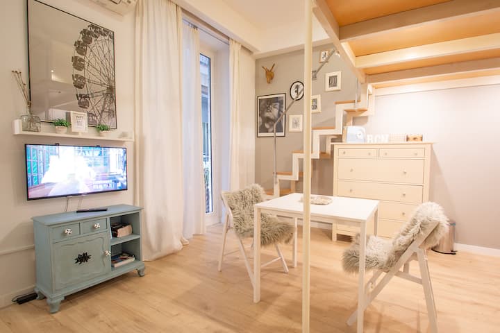 Charming Central Loft, Wifi, Ac, Gothic - Barcelona