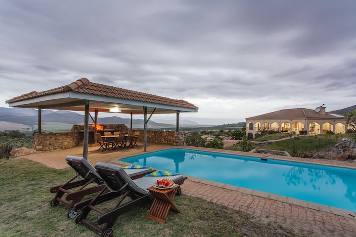 Barton Hammerkop Villa Nr Hermanus - Hottub & Pool - Bot River