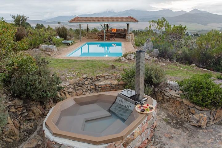 Romantic 2br Lux Villa Nr Hermanus - Hottub & Pool - Bot River