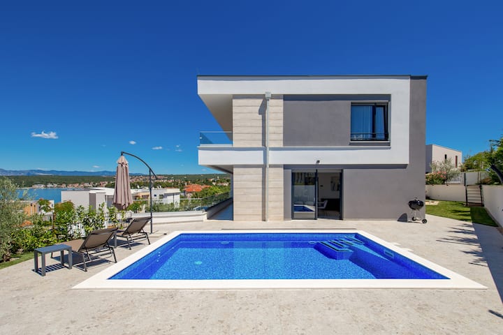 Villa Rova - Luxury Apartment With Pool & Sea View - Cres