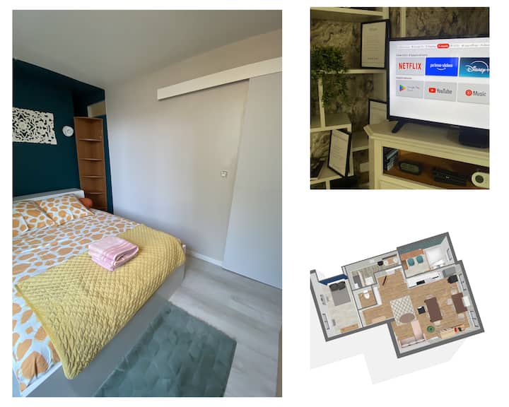 Appartement T3 Lumineux Hyper-centre Niort, 6 Pers - Deux-Sèvres