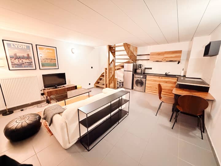 Duplex Long Séjour, Cour Et Parking - Lyon