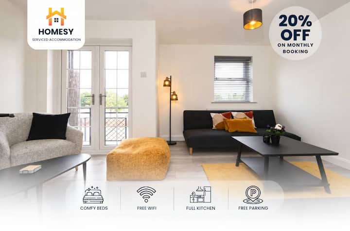 Great Location | 4br House & Free Private Parking - Cardiff