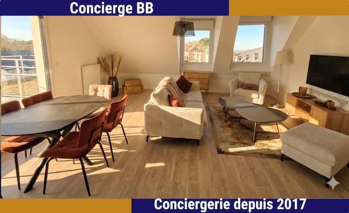 Dcq- Appartement De Charme Au Centre - Terrasse - Pont-l'Abbé