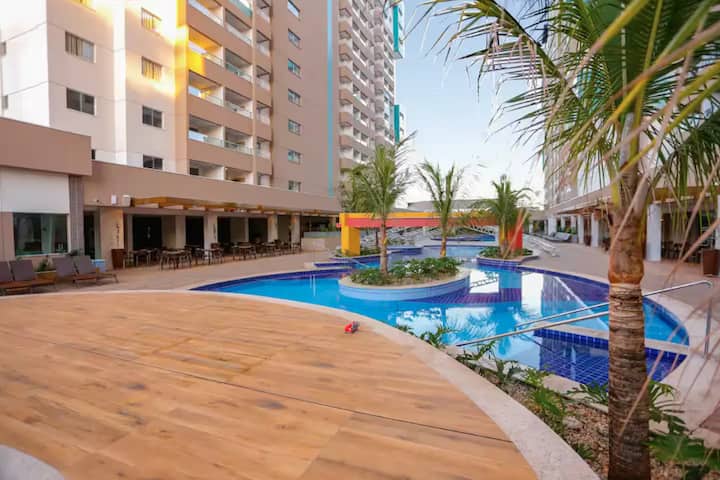 Apto 2 Dorm P/ 8 No Olímpia Park Resort Thermas - Olímpia