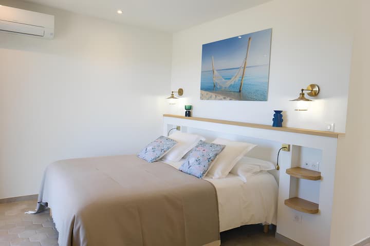 Chambre Deluxe, Vue Sur La Mer Et Piscine Partagée - Saint-Florent