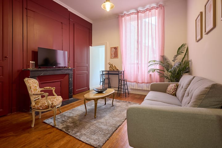 Appartement Central - Terrasse - Le Rose Bonbon - Arnage