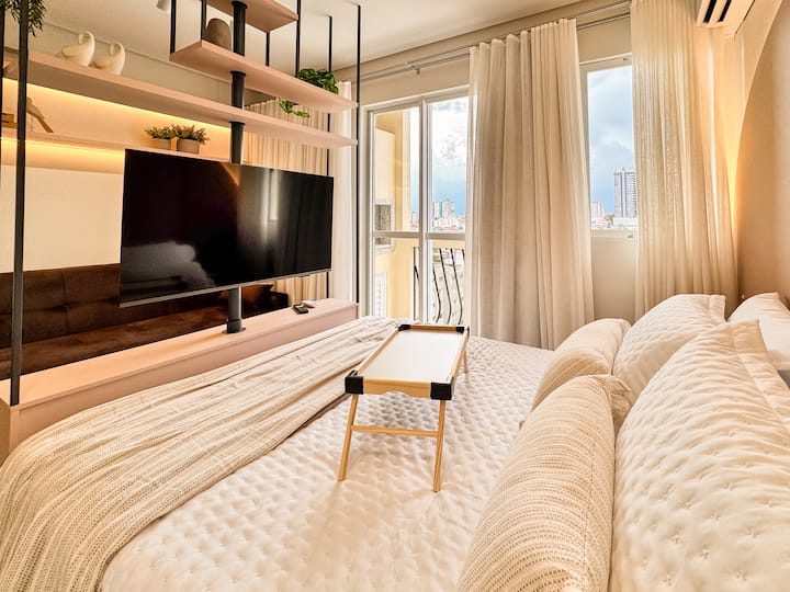 Studio Ea| Ar Condicionado, Garagem, Central - Ponta Grossa