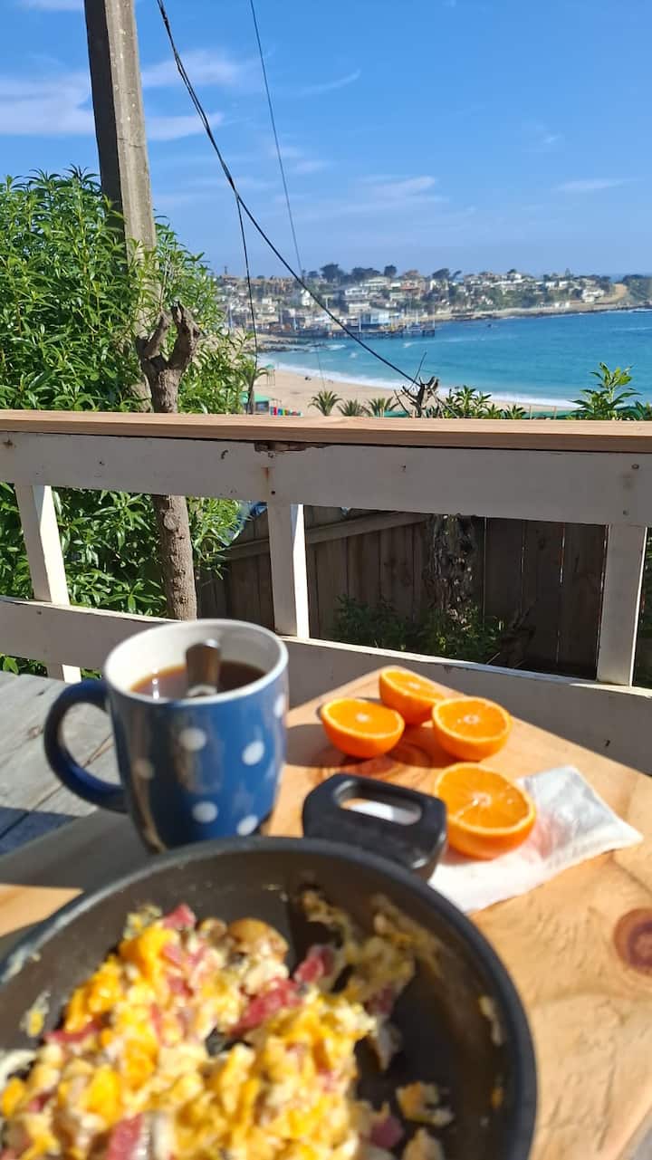 Departamento Un Ambiente, Vista Al Mar Y La Playa. - El Quisco