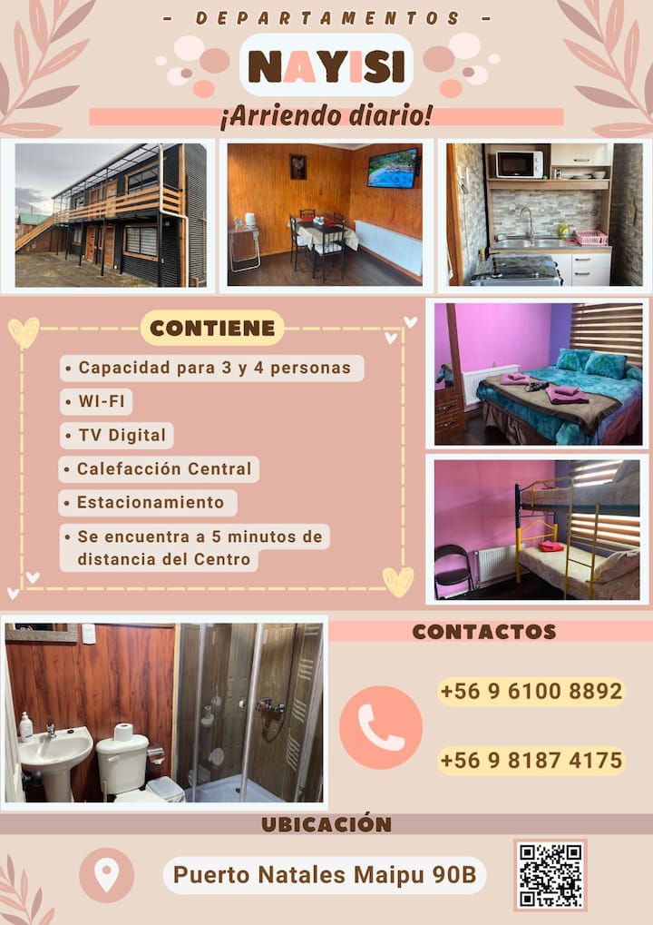 Departamento 4 Completamente Equipados - Puerto Natales