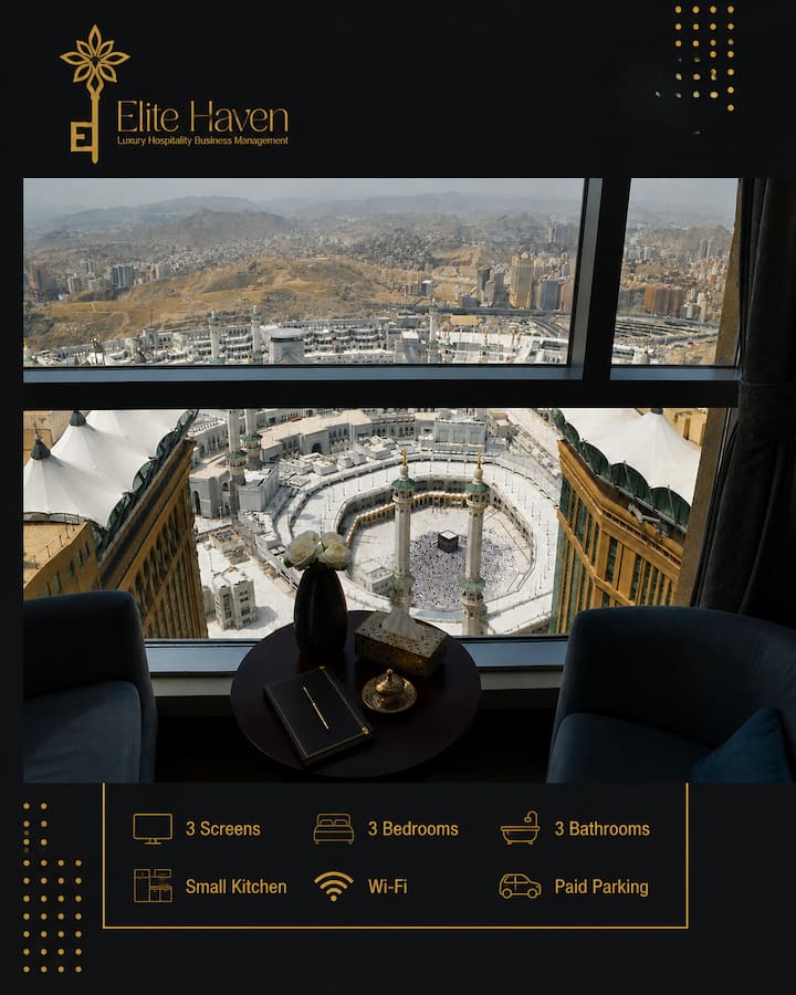 Elite Kaaba View⸱two Bedroom Suite - Mecca