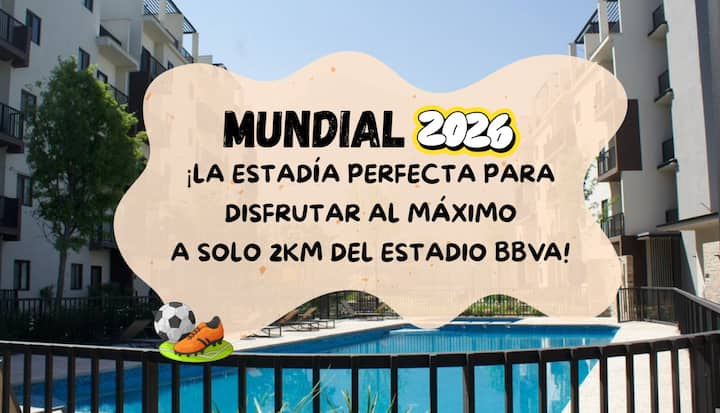 Apartment At 3 Minutes From Monterrey Stadium Bbva - Guadalupe, Mexico