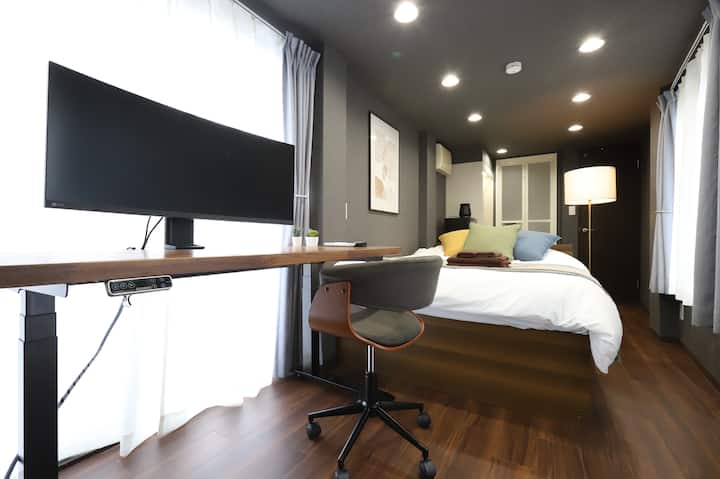 「高井戸駅近徒歩8分|電車1本で渋谷18分/吉祥寺9分|お得!広々ベッド1rで快適ステイ東京旅|1」 - 미타카시