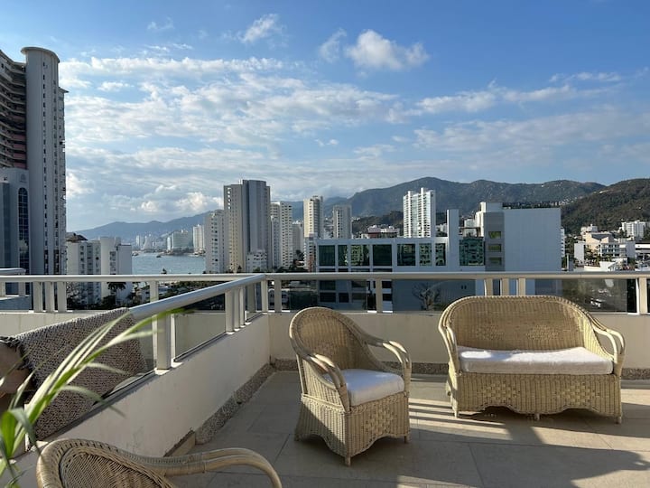 Oceanic Suite Encanto. Terraza Piscina Playa - Acapulco