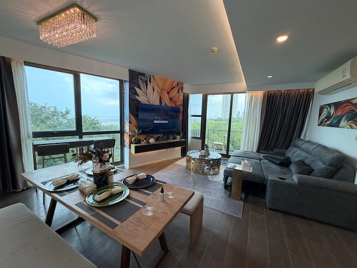 Luxury Familyroom 2bed2bath Seaview 105sqm/gympool - Pattaya City