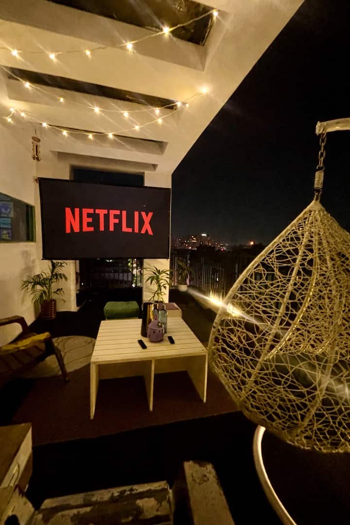 The Sky Loft | Terrace | Movie Nights | Foosball - Zirakpur