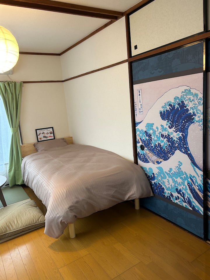 【駅徒歩7分】和風部屋｜箱根・丹沢登山｜コンビニ・飲食店徒歩5分｜静か｜高速wifi完備｜101号室 - Atsugi