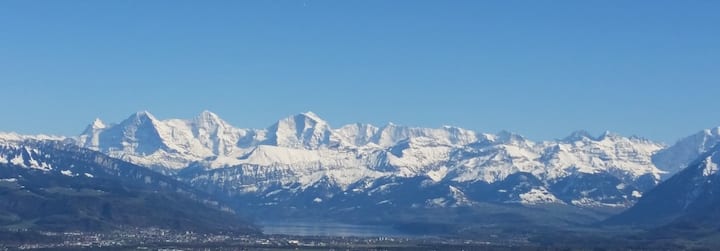 Traumhafte Wohnung Mit Seesicht Und Berner Alpen - Thun