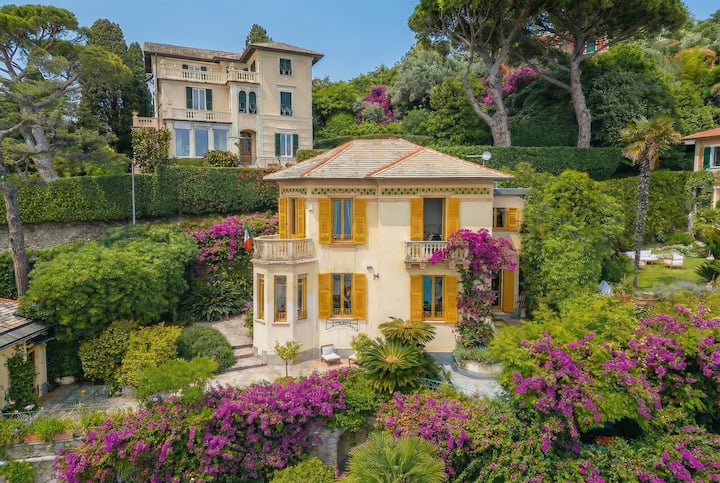 Historic Sea View Villa With Garden & Free Parking - Rapallo