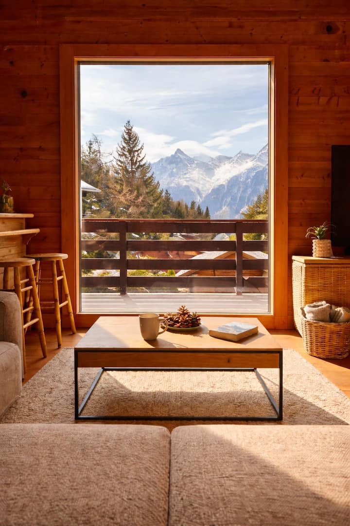 Panoramic Alpine Chalet With Sauna •Near Zermatt• - Grächen