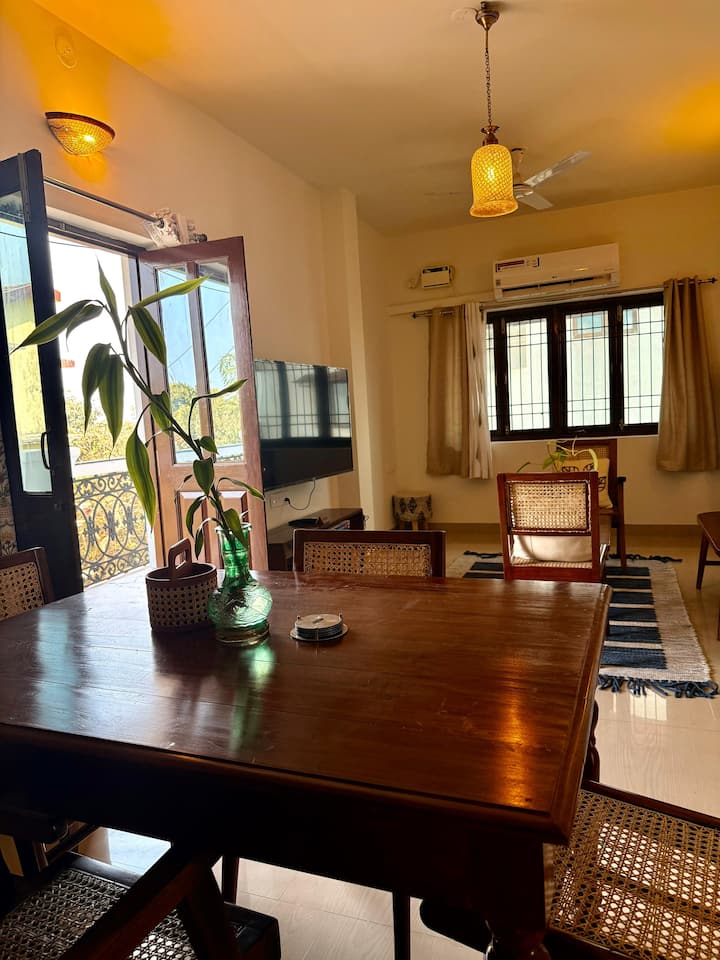 Private 2-floor Penthouse | Field Views | Porvorim - Goa