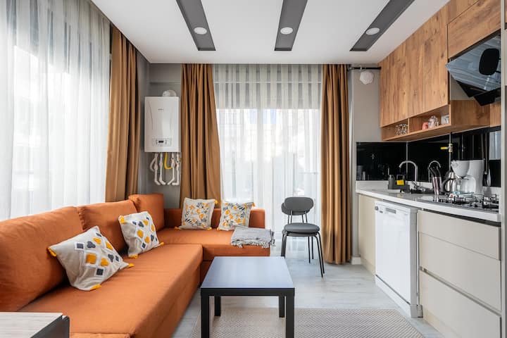 Comfortable Home | 1br | Fast Wifi | 4 Guests N16 - Antalya