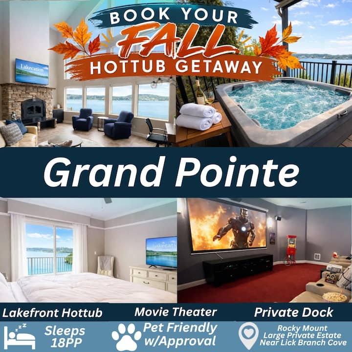 Grand Pointe Lakefront 5bd/3.5ba Hottub/dock-18pp - United States
