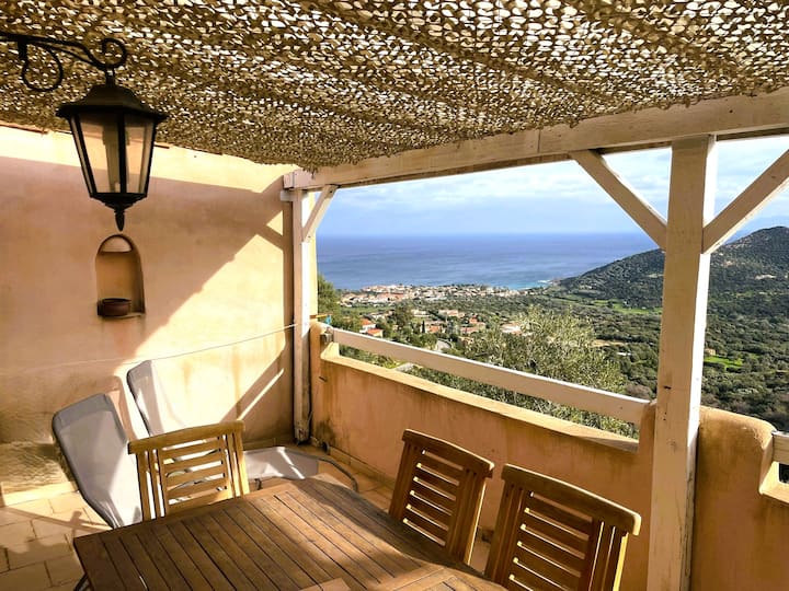 Escapade En Corse – T2 Vue Mer à Monticello - Plage de l'Ile Rousse