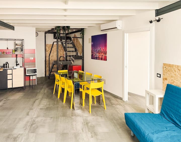 Central Termini Station Industrial Light Loft - Roma
