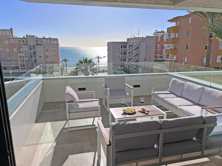 Lujo, Piscina, Terraza Al Mar Y Parking Privado-1a - Alicante