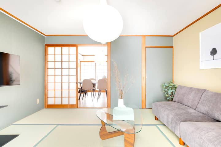 52sqm・sleeps 7｜7 Min To Metro｜1 Stop To Tsutenkaku - Giappone