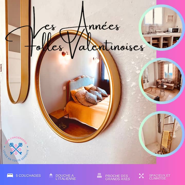Les Années Folles Valentinoises ~ Spacieux ~ 5 Prs - Valence