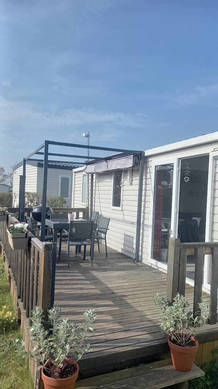 Cote D'opale Mobil Home à 500 M Plage D'ambleteuse - France