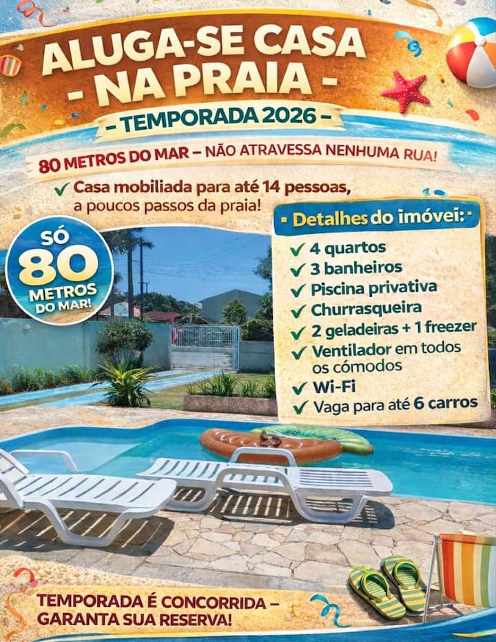 Casa Itapoá - Sc Com  Piscina 14 Pessoas - Itapoá