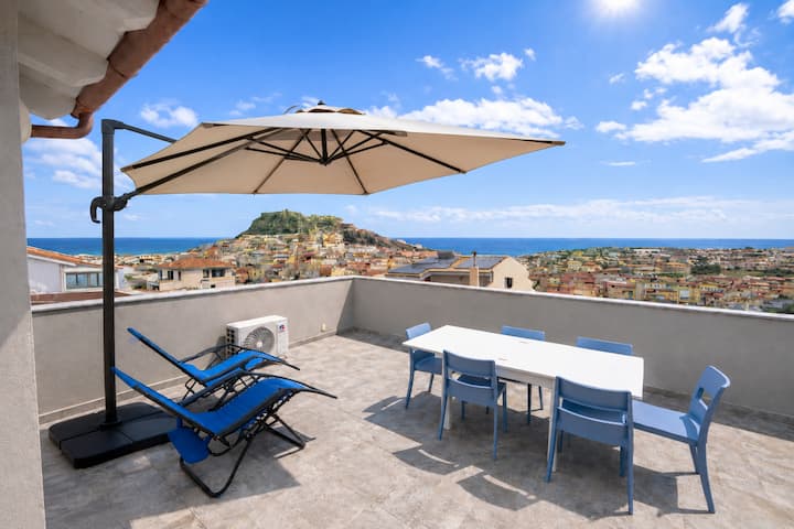 Attico Con Terrazza Super Panoramica-mare&castello - Castelsardo