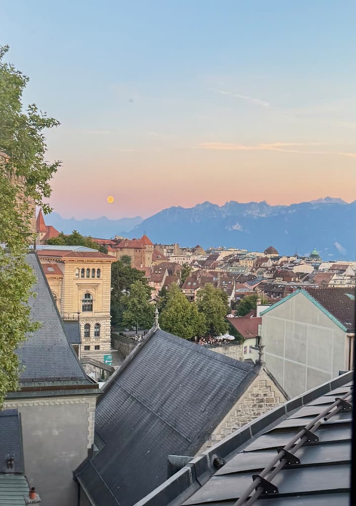 Très Jolie Chambre Avec Balcon Et Vue Sur Le Lac - Lausanne