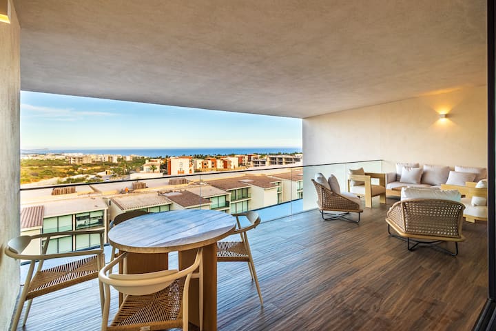 Ocean & Golf Views, Private Rooftop Tub, Pool, Gym - San José del Cabo